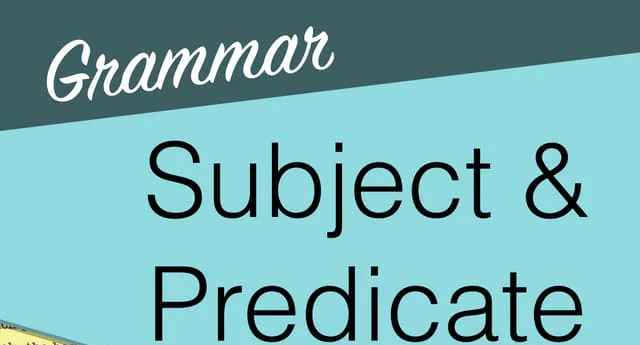 Subject and Predicate Quiz