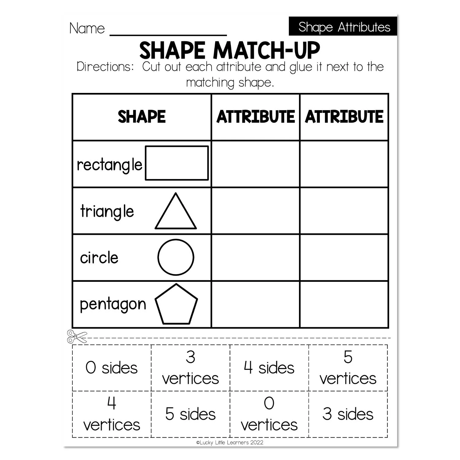 Shapes and Attributes 3rd Grade Quiz | Quizizz