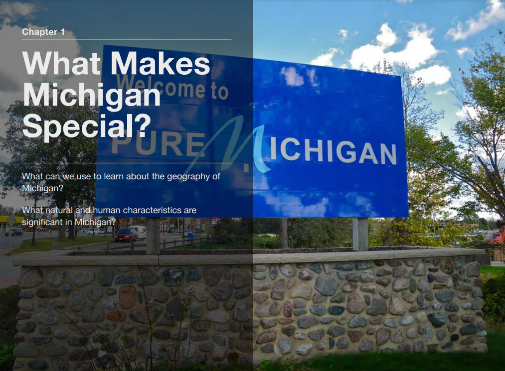 Michigan Studies - 3rd Grade - Chapter 1 - Geography Quiz