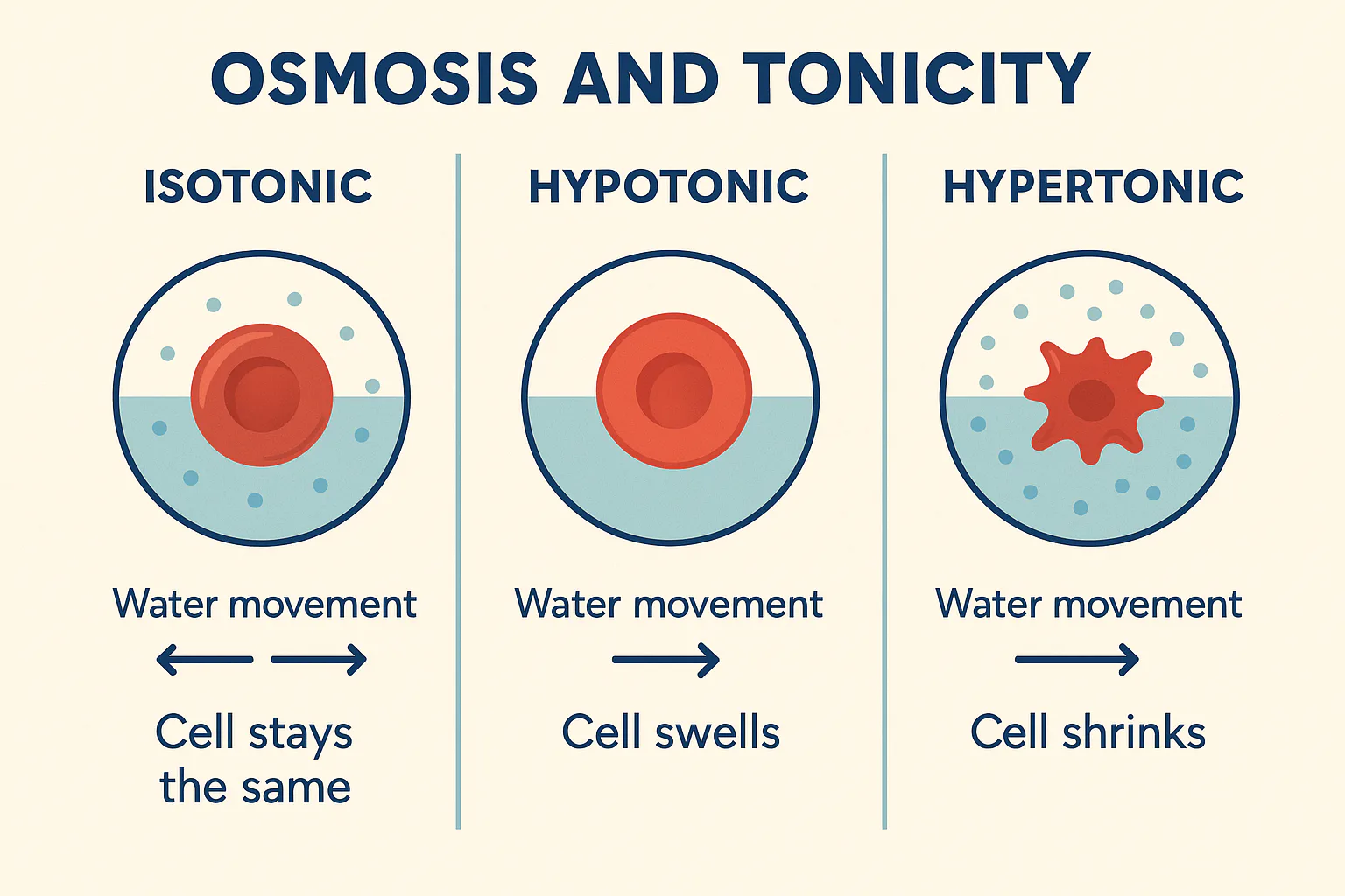 Cell transport, Osmosis, & Tonicity Quiz