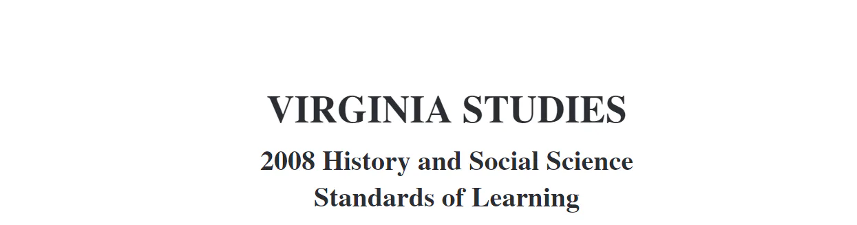 Virginia Social Studies SOL Review Quiz