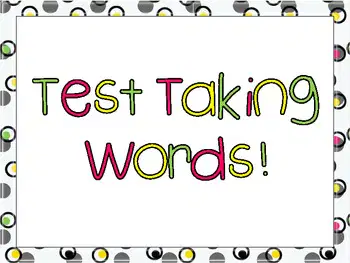 Mrs. Vincent - Test Taking vocabulary Quiz