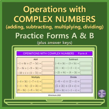 Review on Operations with Complex Numbers 11th Grade Quiz | Wayground