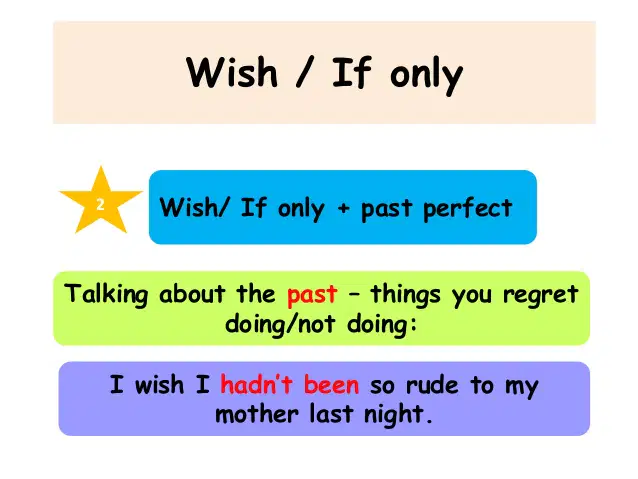 Grammar Worksheet — Wish (Present) Quiz