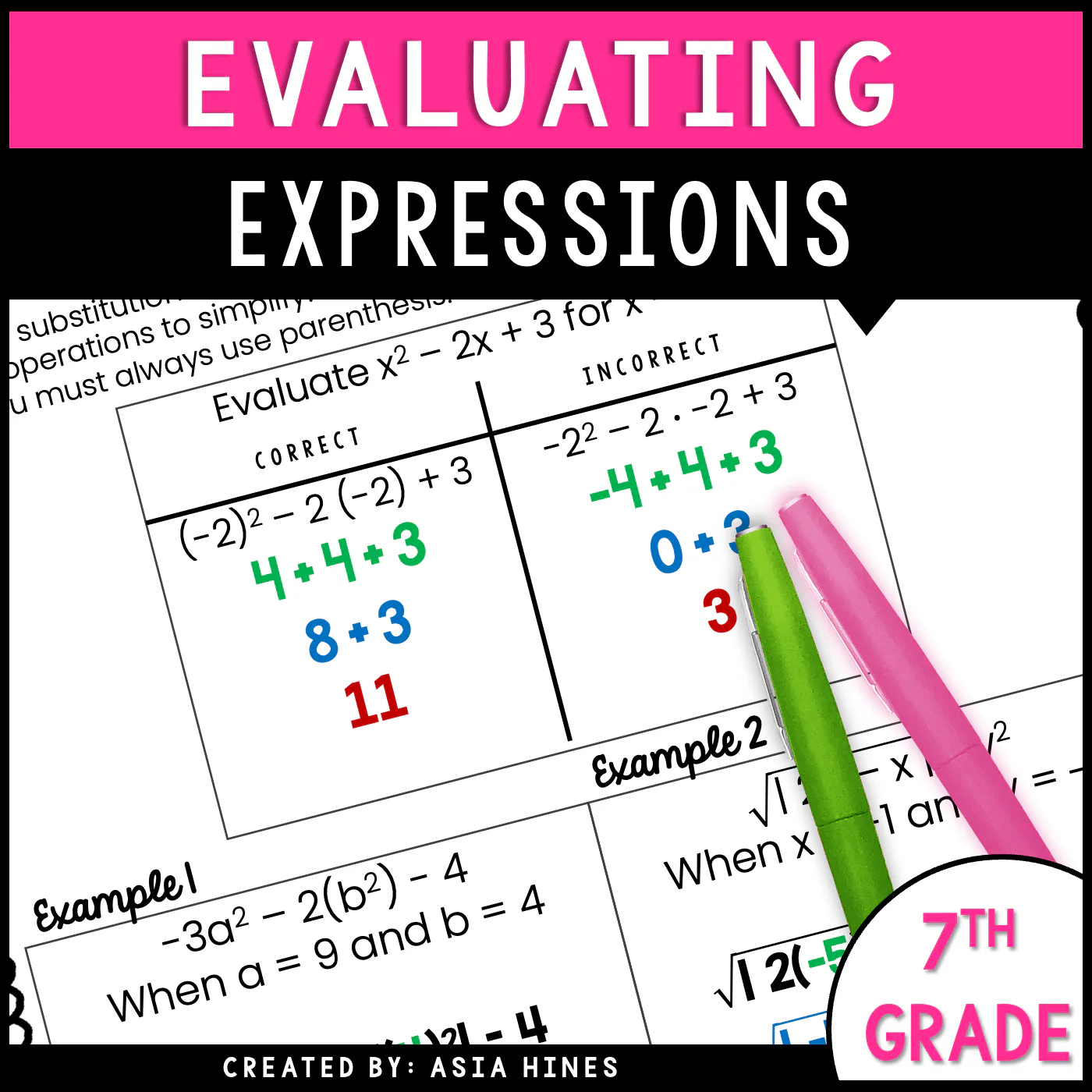 Algebraic Expressions Substitution 8th Grade Quiz | Wayground