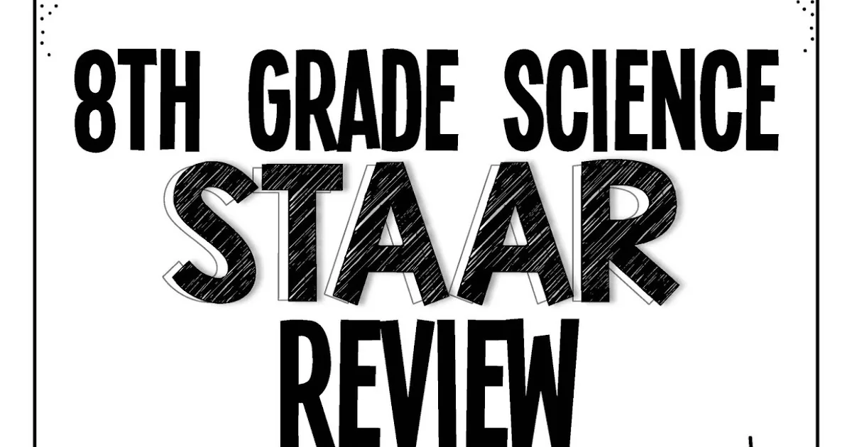 STAAR Review 2024 8th Science Flashcard