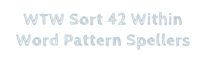WTW Sort 42 Within Word Pattern Spellers 1st - 5th Grade Flashcard ...