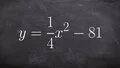 How to solve a quadratic using the difference of two squares ...
