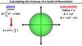 Calculating the Volume of a Solid of Revolution by Integration ...
