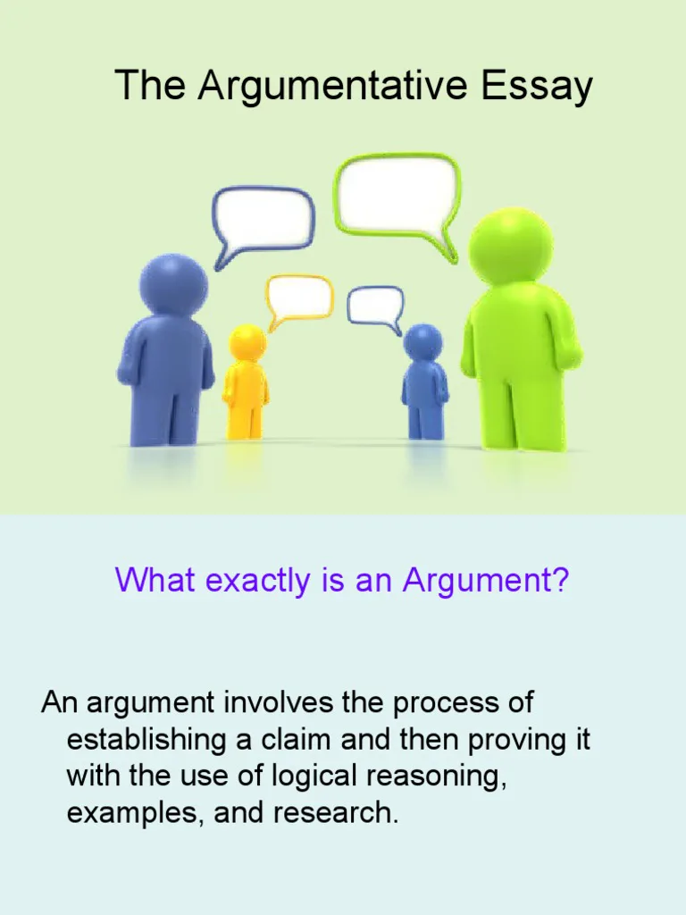 Argumentative Essay Flashcards