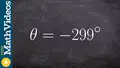 Graph a negative angle in degrees in standard form 11th Grade ...