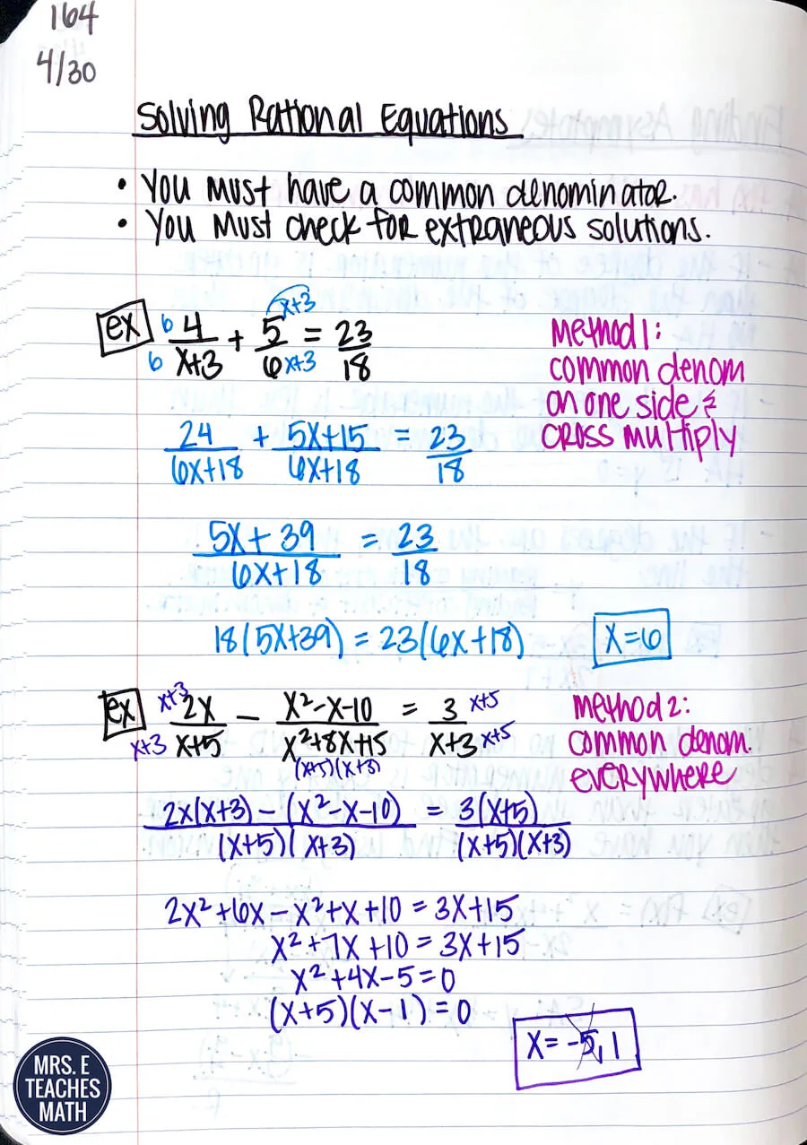 Rational Functions and Expressions Quiz