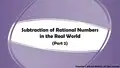 Subtraction of Rational Numbers in Real World (Part 2) 4th - 6th Grade ...