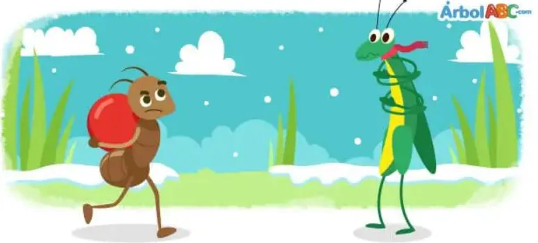 Comparison of 2 versions of La cigarra y la hormiga (Fable) Interactive ...