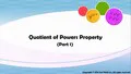Quotient of Powers Property (Part 1) 4th - 6th Grade Video | Quizizz