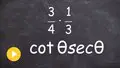 Multiply and simplify using trigonometric identities Video