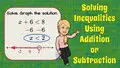 Solving Inequalities Using Addition or Subtraction 10th - 12th Grade ...