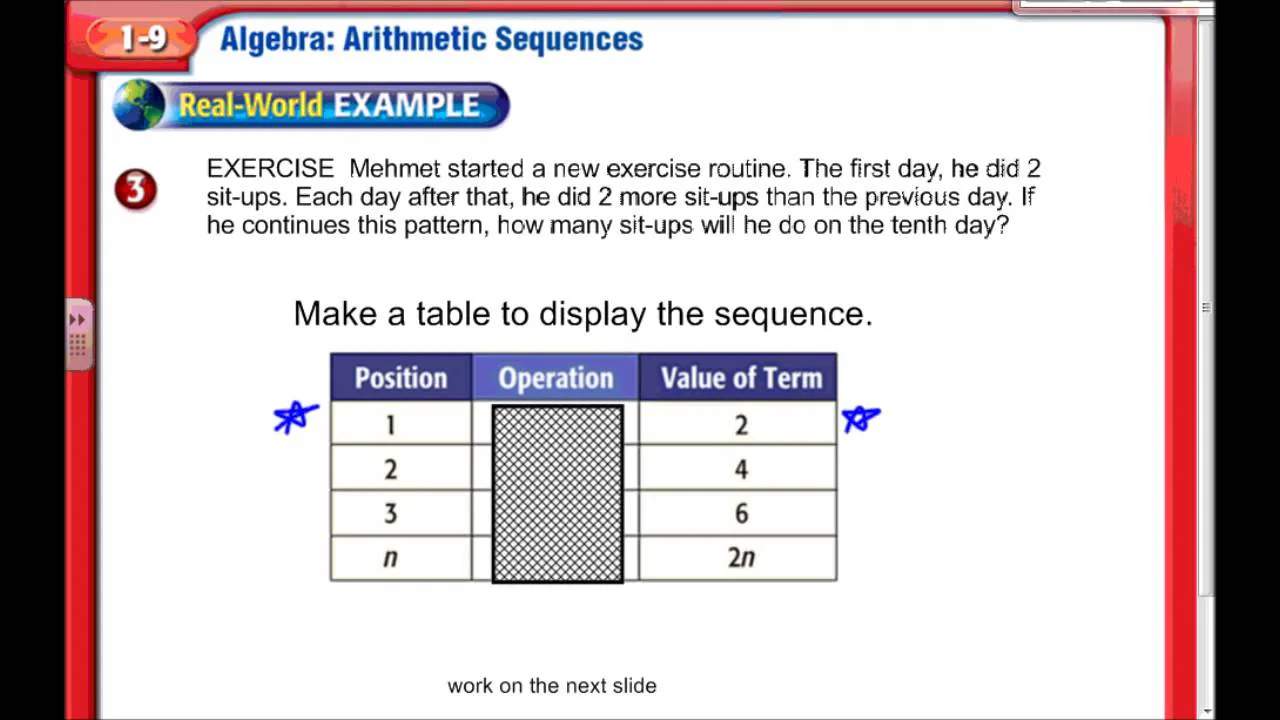Arithmetic Sequences Quiz
