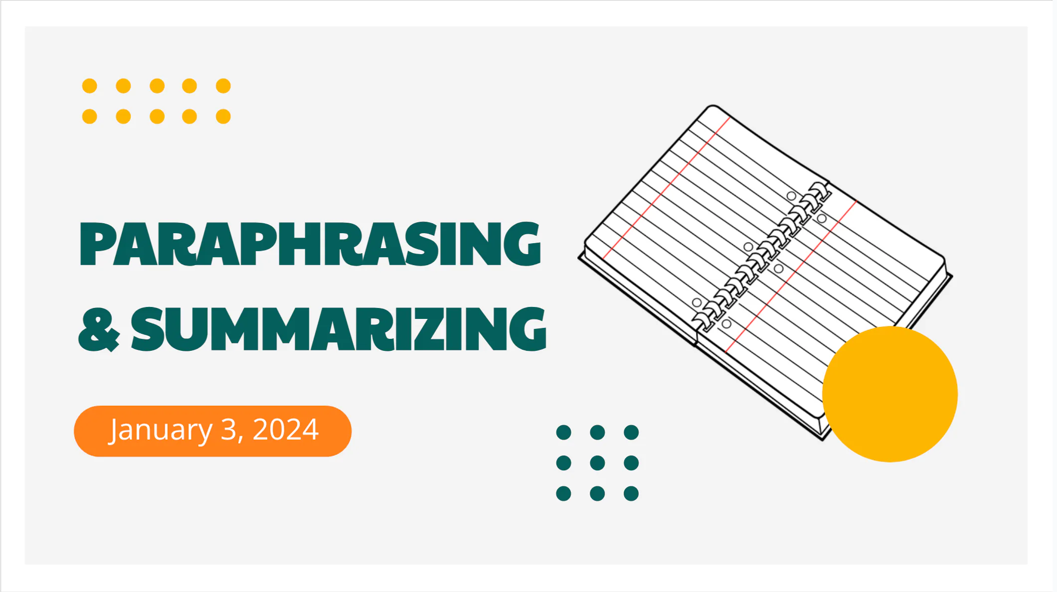 Summarizing, Key Ideas, & Paraphrasing Quiz Quiz