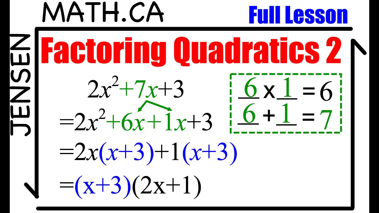 Factor by Grouping and Trinomials 9th - 12th Grade Quiz | Wayground