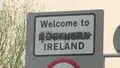 Welcome to Ireland Road Sign at Irish Border University Video ...
