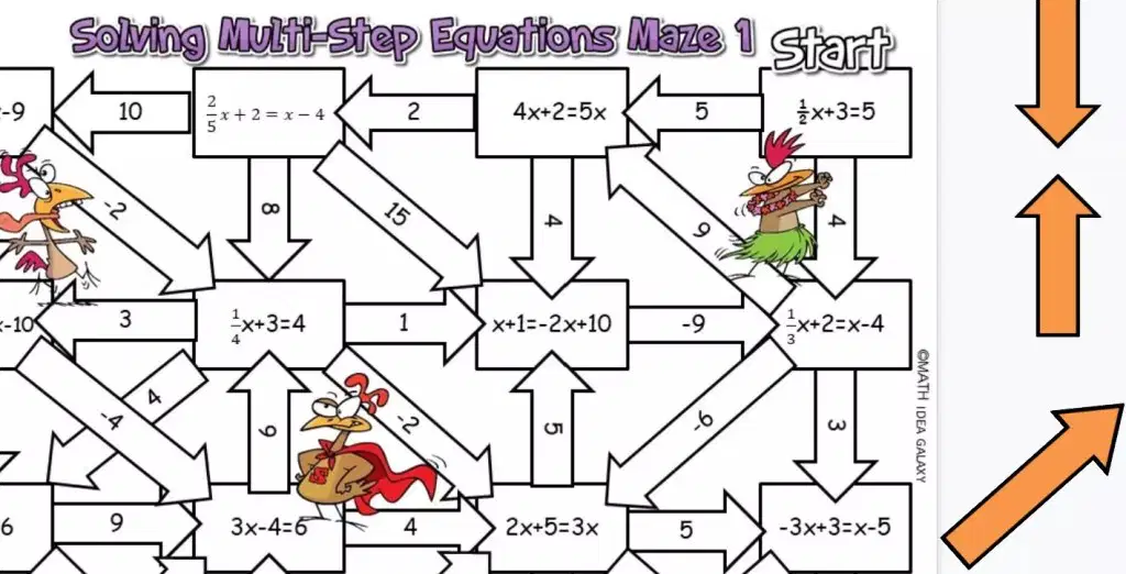 Multi-Step Expressions and Equations Quiz