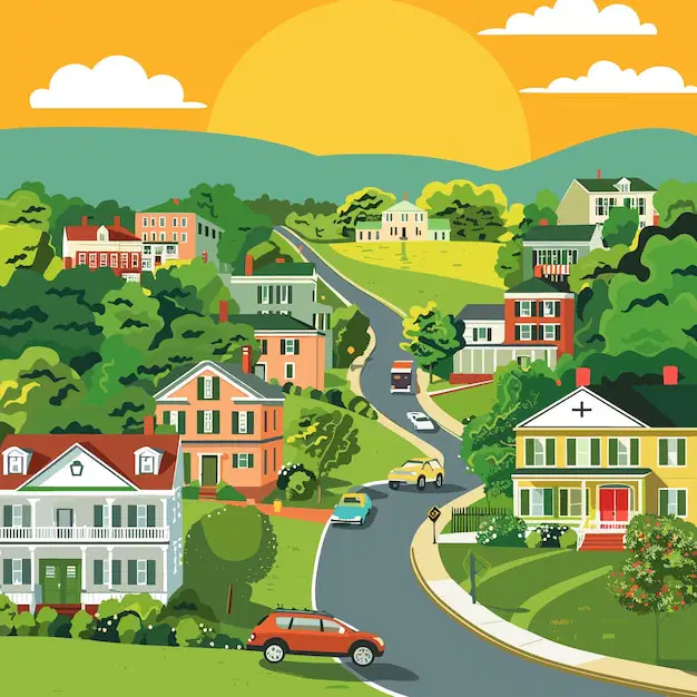 TOWN AND CITIES GRAMMAR Flashcard