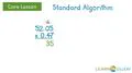 Multiplying Decimals Using the Standard Algorithm 1st - 6th Grade Video ...