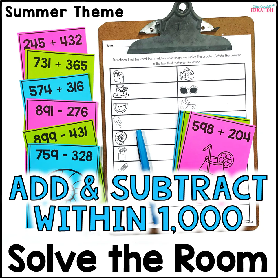 Adding and Subtracting Within 1000 Quiz