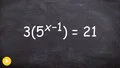 Learn to solve an exponential equation by isolating the exponent 11th ...