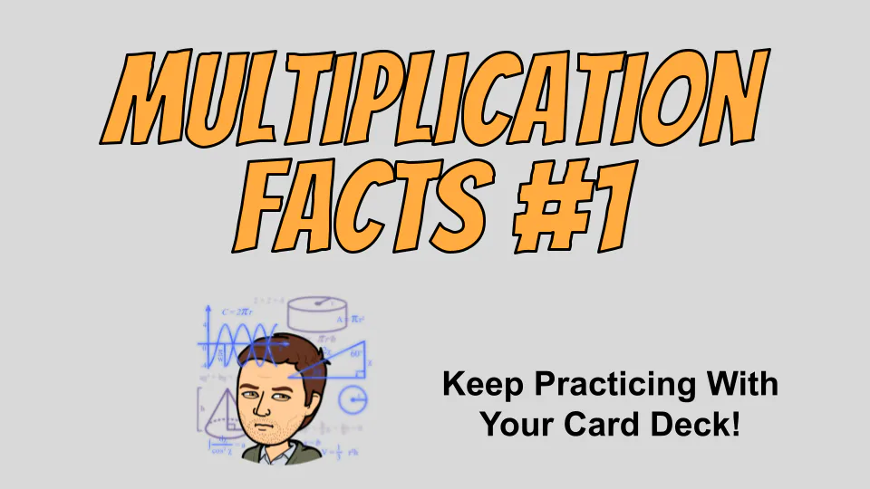 Multiplication Facts #1 Flashcard