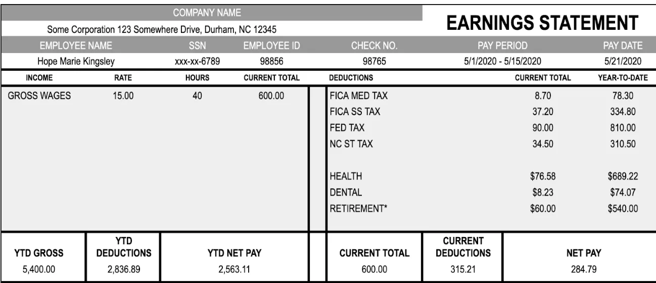 FINE PRINT: Paystub 12th Grade Quiz | Wayground (formerly Quizizz)