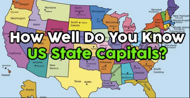 U.S. State Capitals Identification Flashcards