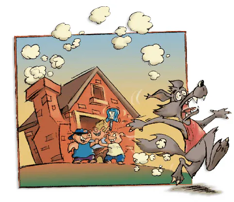 Les trois petits cochons - Reading Comprehension Questions Quiz