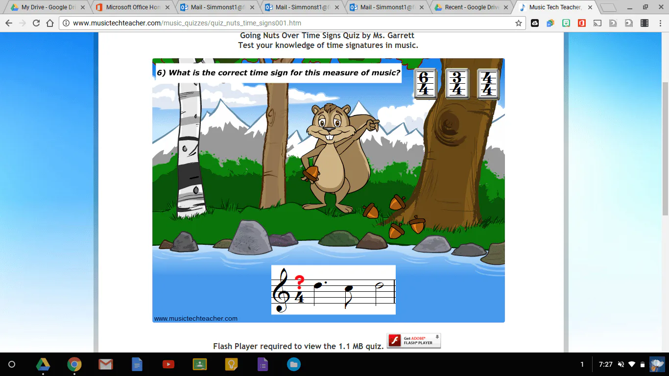 Time Signatures Quiz